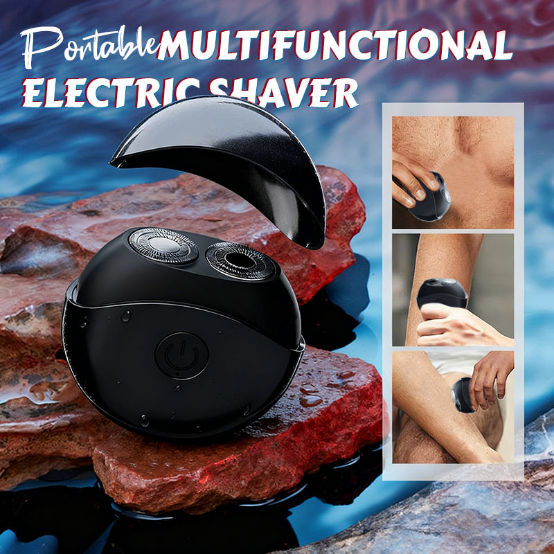 Portable Multifunctional Electric Shaver – Dual ring blades, IPX4 wa ...